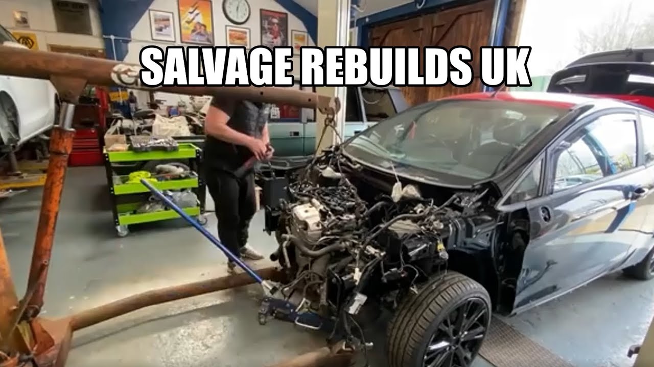 CRASHED SALVAGE REBUILD 2017 1.0 FIESTA ST LINE WILL IT RUN ??? - YouTube