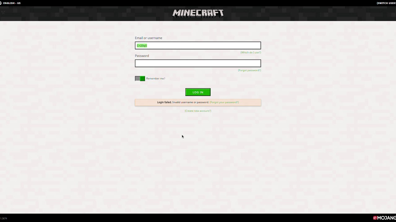 Fixing the "login problem" in the Official Minecraft Launcher - YouTube