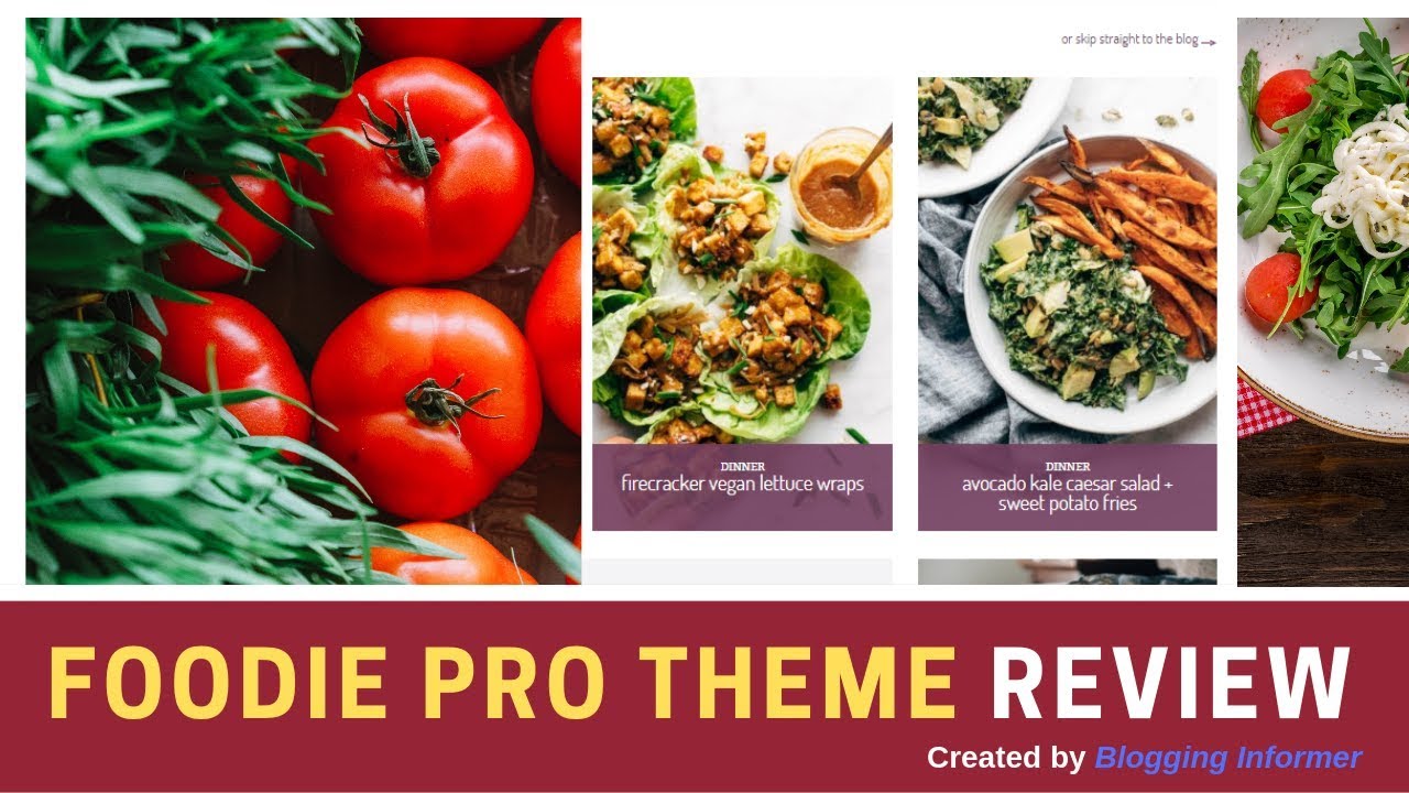 Foodie Pro Theme Review- Best Wordpress Theme For Food Blogger - YouTube