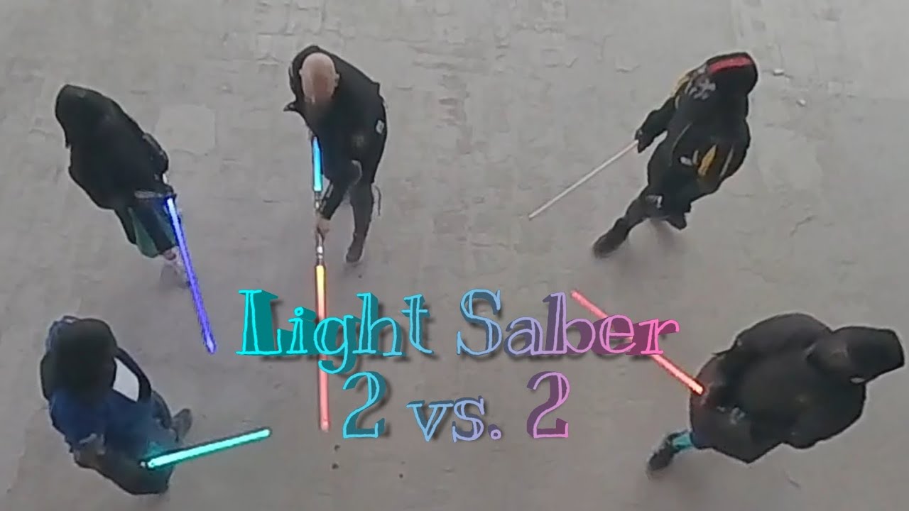 Light Saber 2v2 Team Battle - YouTube