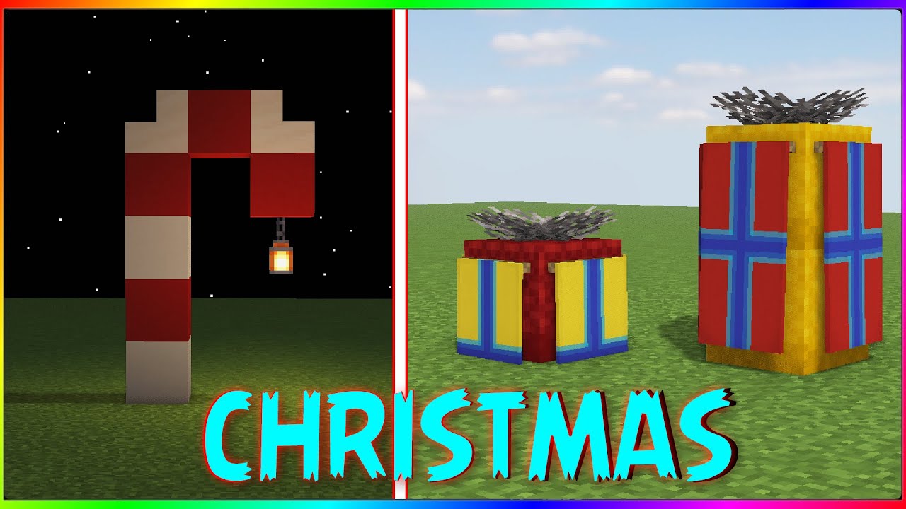 Minecraft : Top 5+ Christmas Build Hacks Build Them Now - YouTube