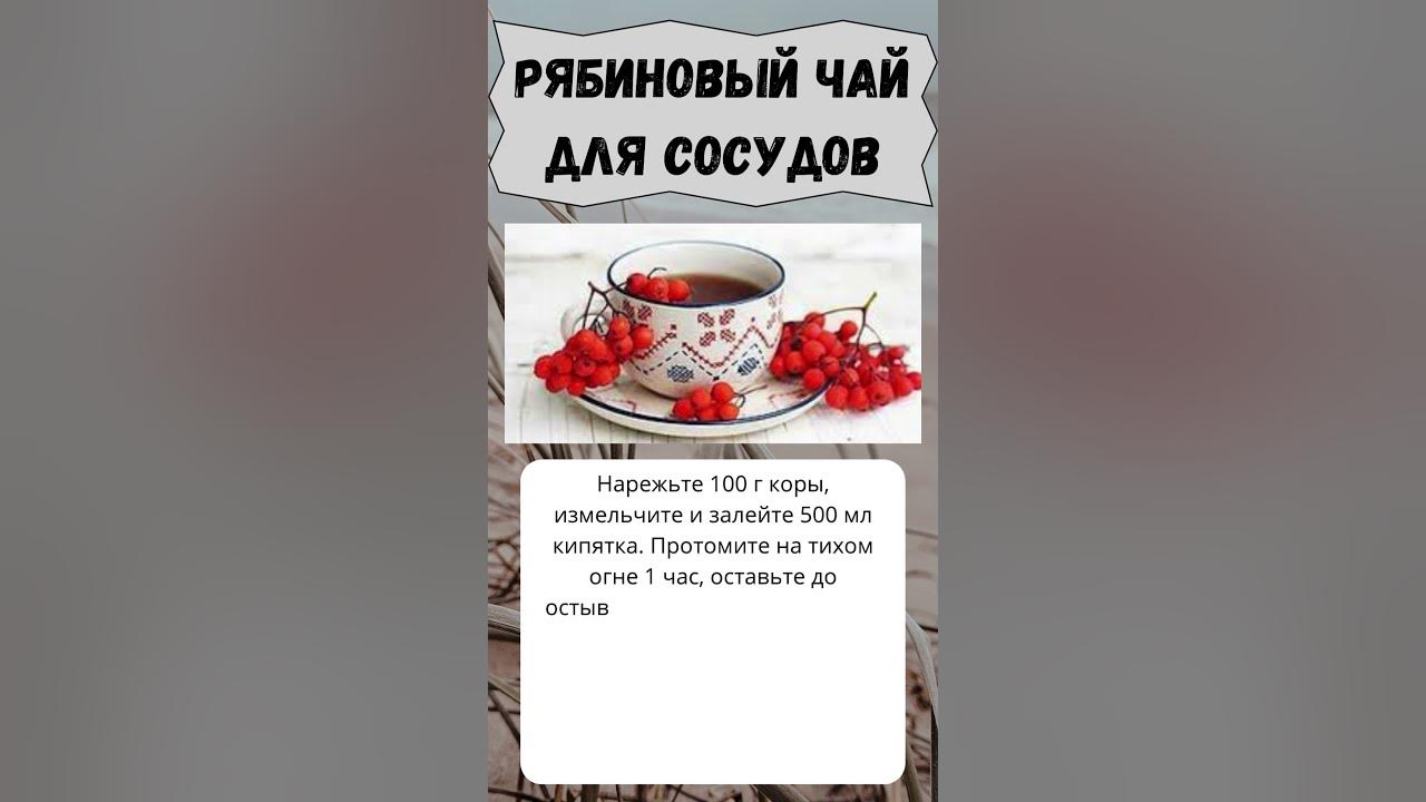 Рябиновый чай для сосудов - YouTube