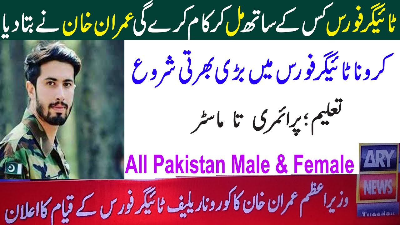 Join PM Corona Tiger Force Free | PM Corona Tiger Force 2020 Pakistan ...