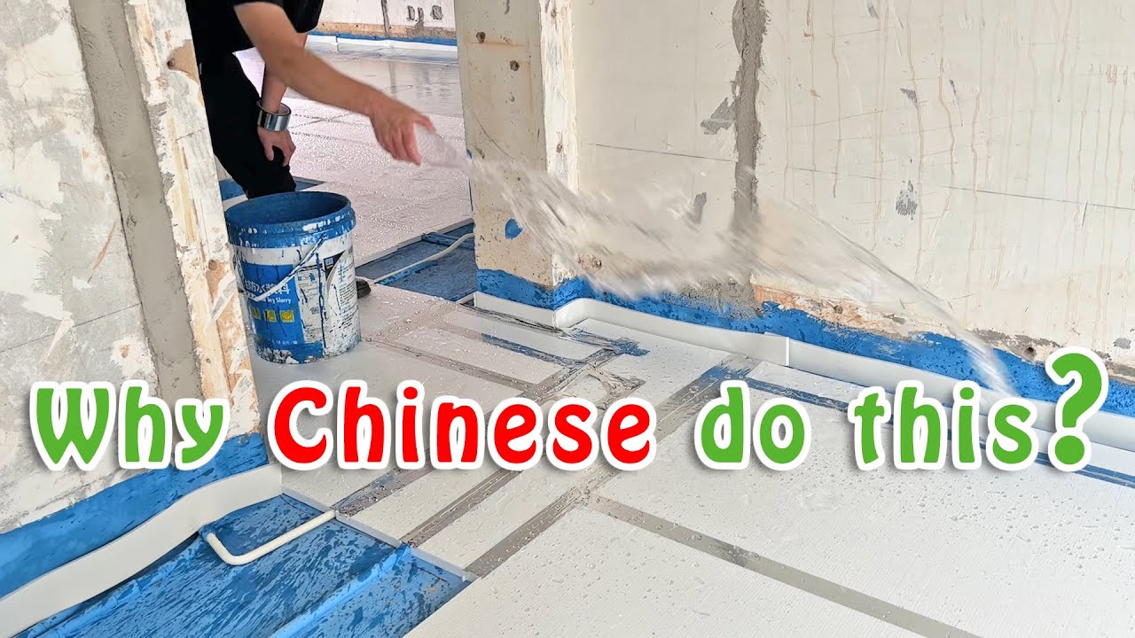 Why Chinese worker do this？| Home Renovation | Floor Heating - YouTube