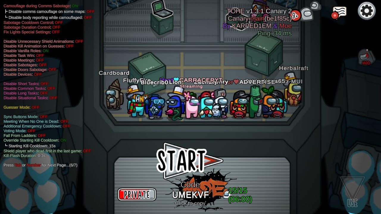 Among us modded TOHEN live with viewers! #145 (YOU DON'T NEED THE MOD ...