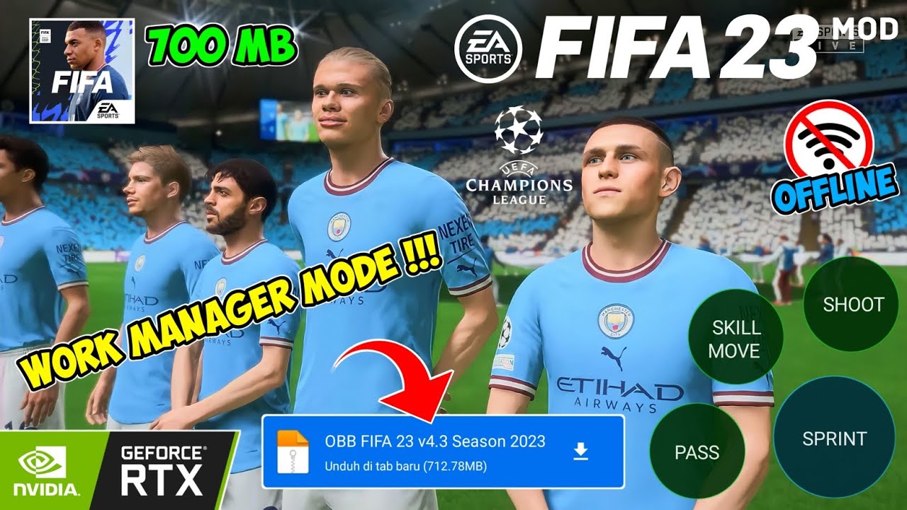 FIFA 14 MOD FIFA 23 MOBILE Android Offline Cuma [700MB] || Best Graphics & New Update Kits 2023 ...