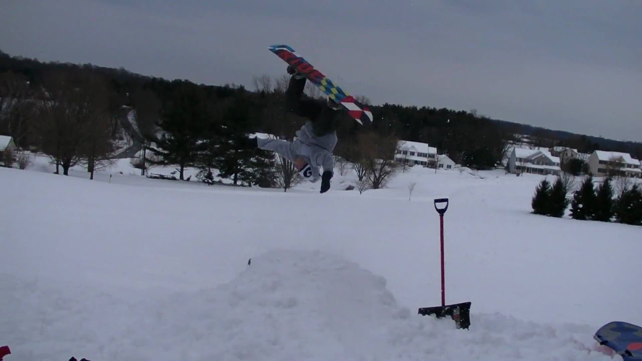 snowboarding backflip - YouTube