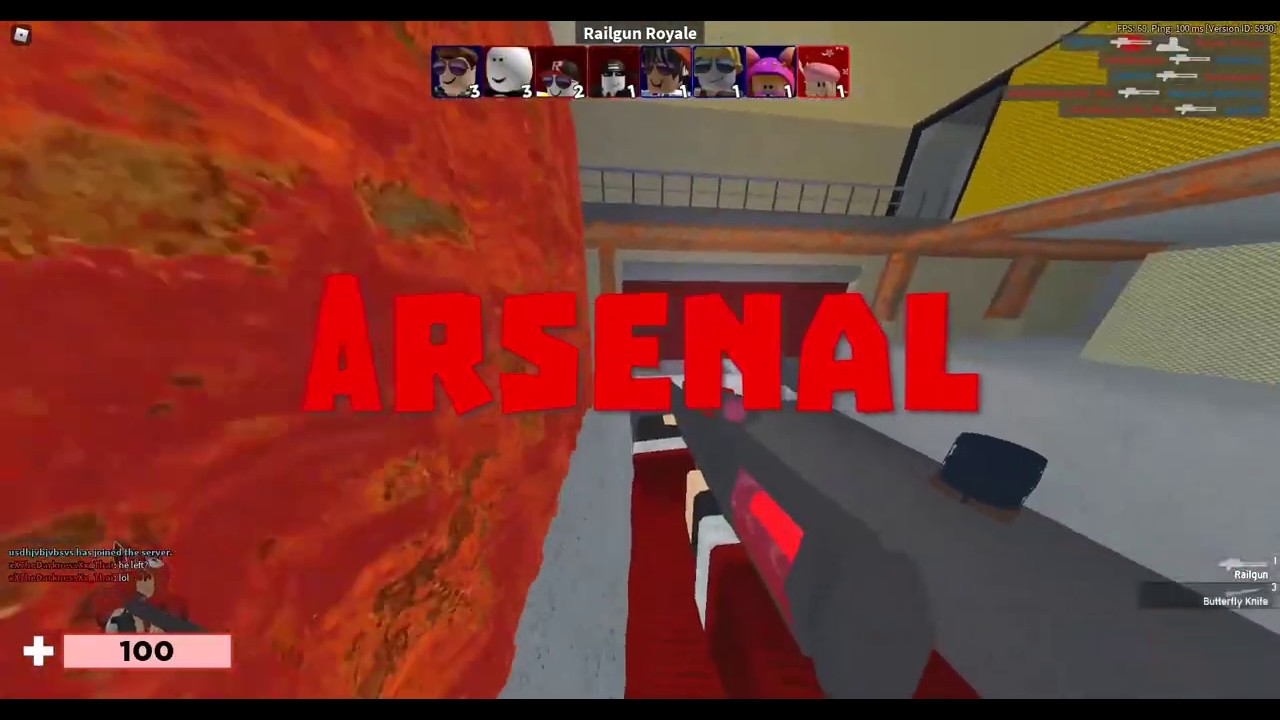 💪Roblox แข็งแกร่ง : Arsenal ประสบการณ์เล่น Mode Railgun~ - YouTube