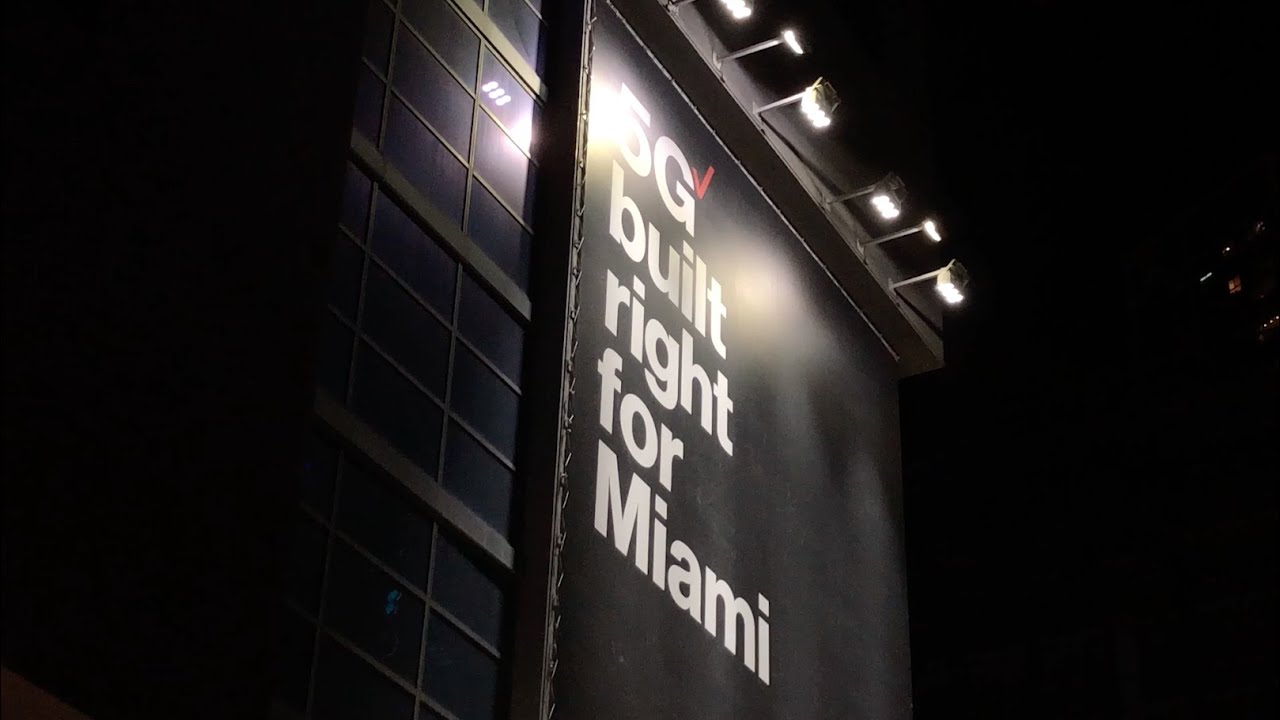 5G Built Right For Miami Downtown VERIZON Billboards April 18, 2020 ...