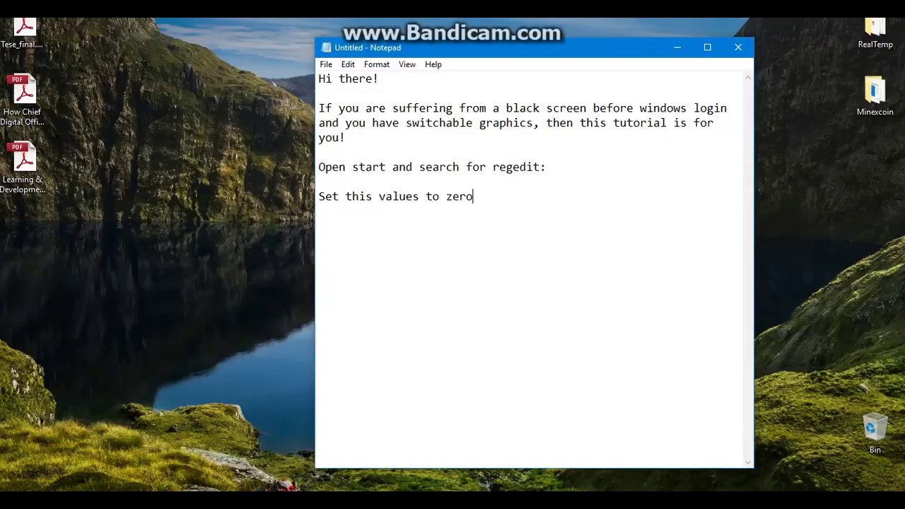 Windows 10: Fix black screen before login - YouTube