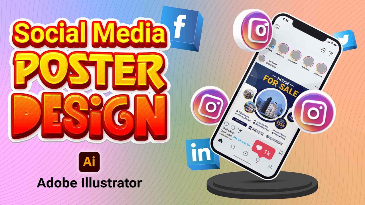 How to Design Professional Facebook Poster Design for Real Estate in ...