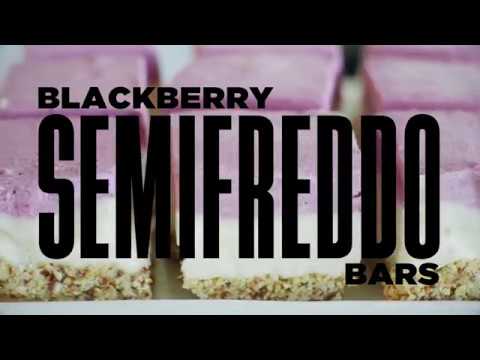 How To Make Blackberry Semifreddo Bars - YouTube