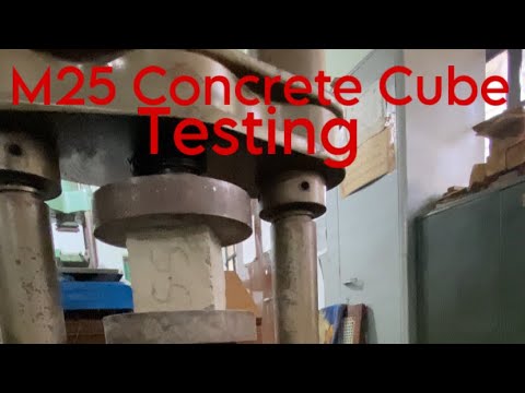 RMC M25grade concrete cube testing by UTM ,Size of cube(150×150×150mm ...