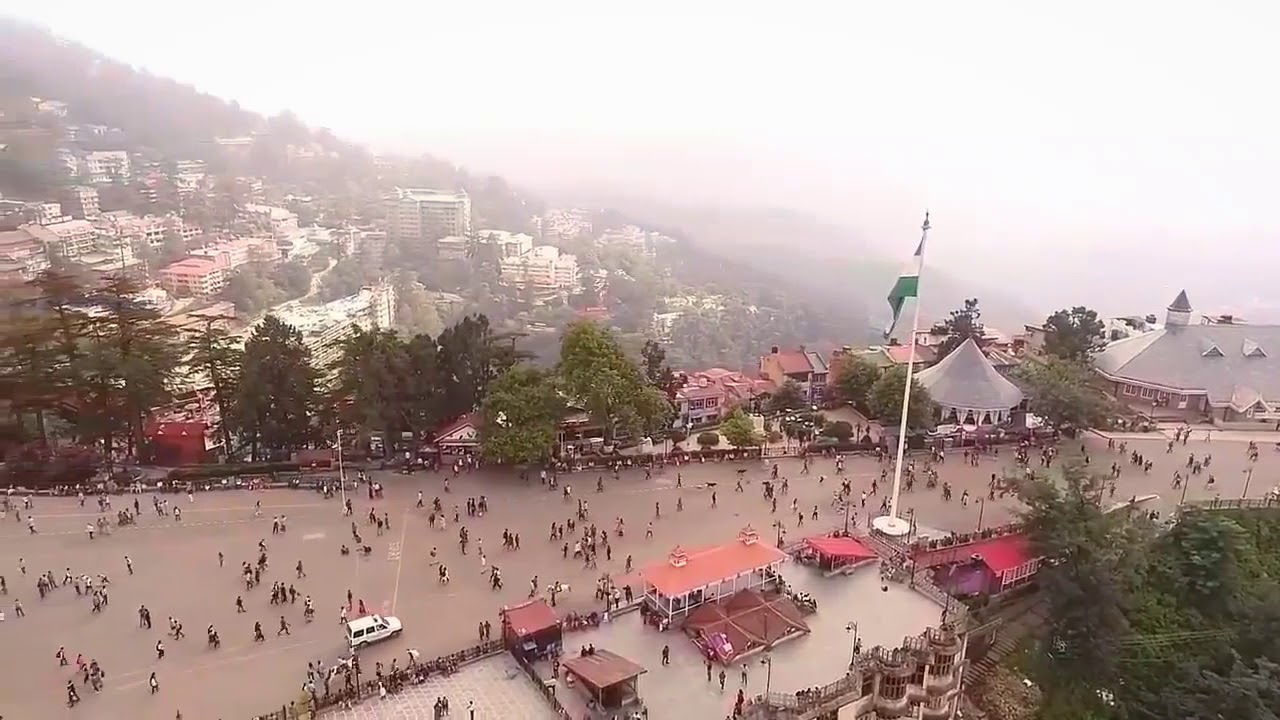 Shimla aerial view - YouTube