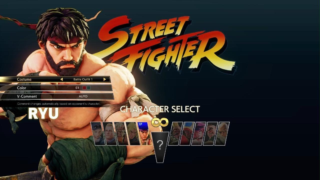 STREET FIGHTER V Ryu arcade mode - YouTube