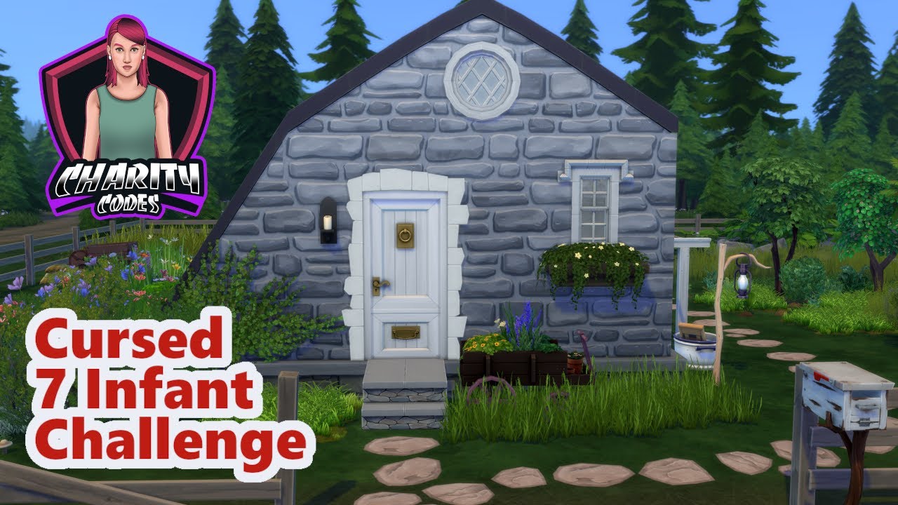 I went overboard building again | Cursed 7 Infant Challenge | Sims 4 ...