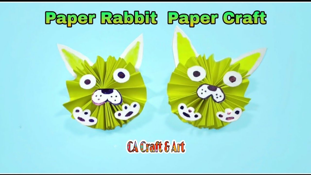 Make Paper Rabbit | DIY Paper Bunny | Very Easy Paper Craft For Kids ...