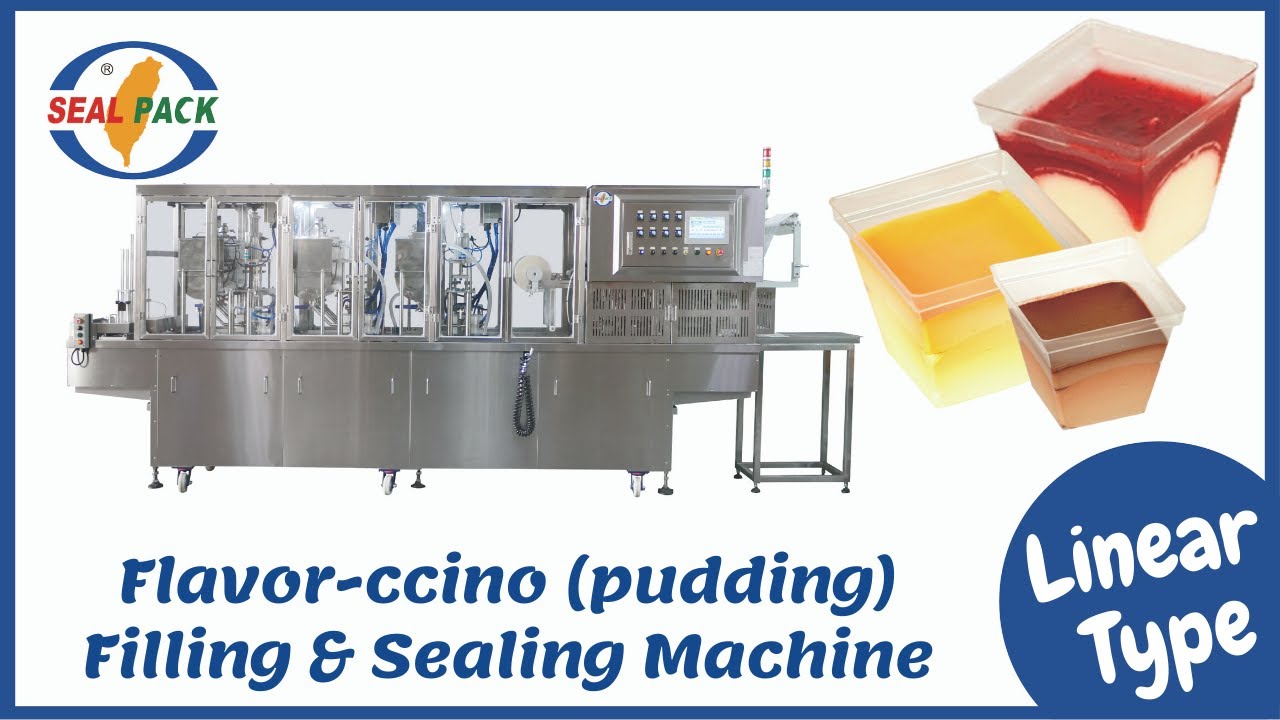 Flavor Pudding Filling and Sealing Machine SP-1204B - YouTube