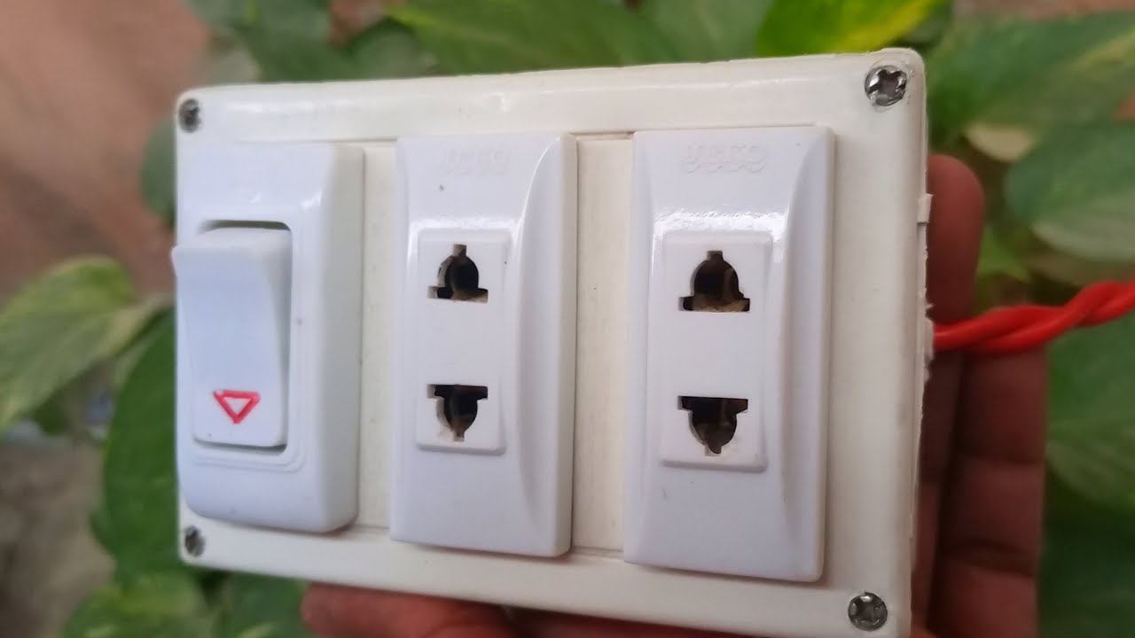 how to make electric Extension board at home | switch board wiring 1 ...