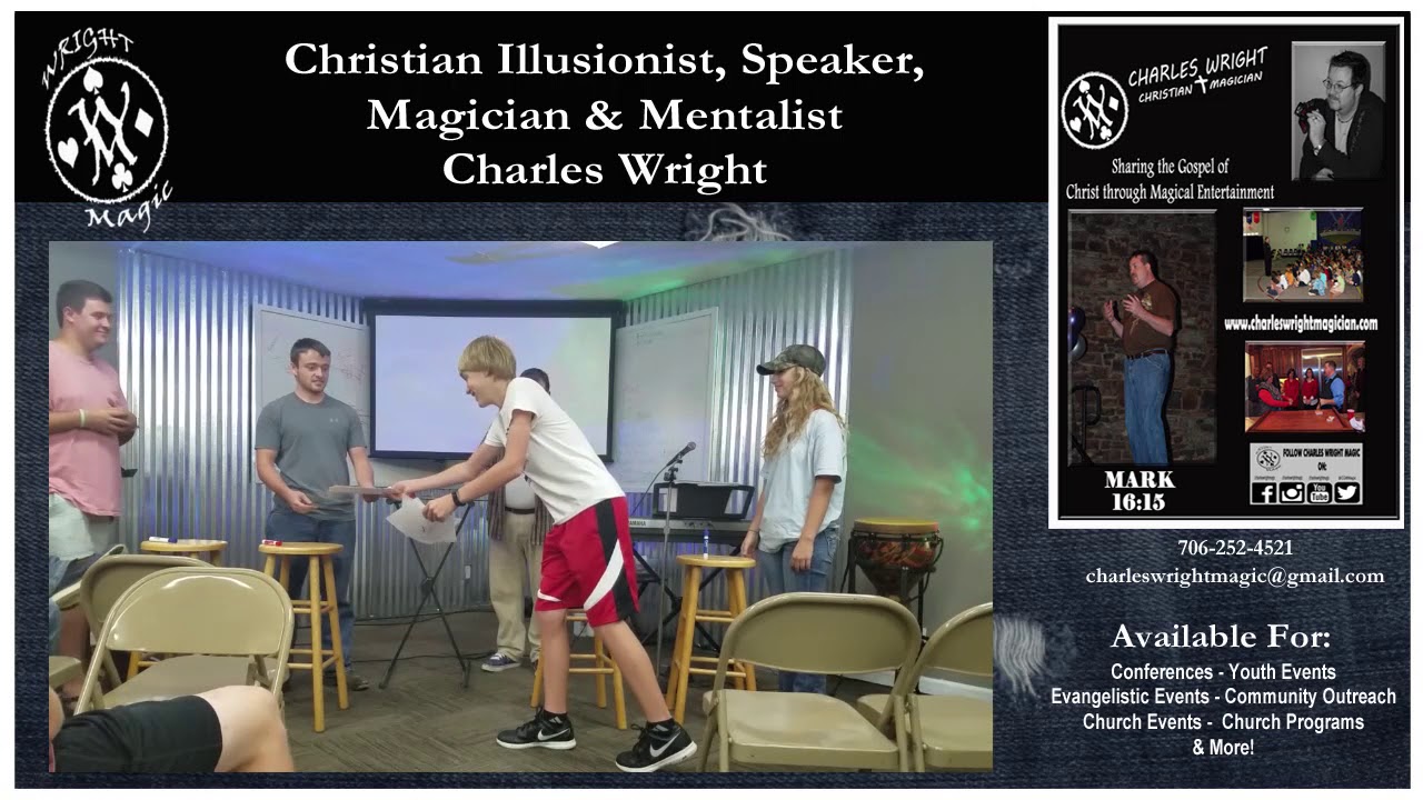 Christian Magician Charles Wright Blind Sight - YouTube