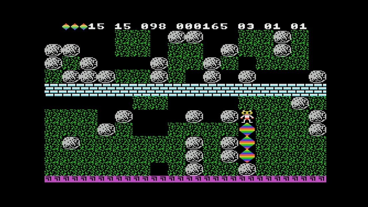 Boulder Dash ColecoVision Gameplay - YouTube