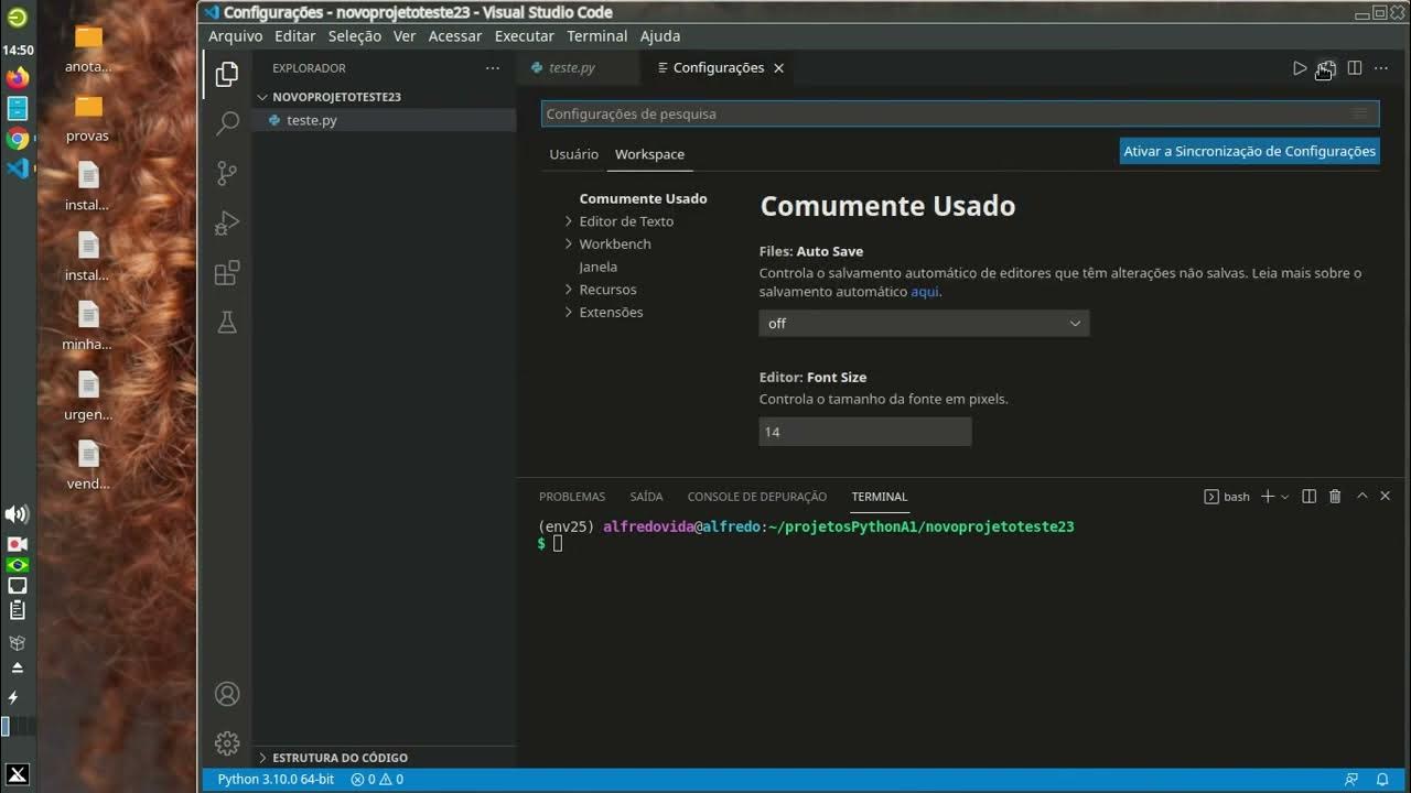 Ambiente Virtual python no VS CODE usando linux - YouTube