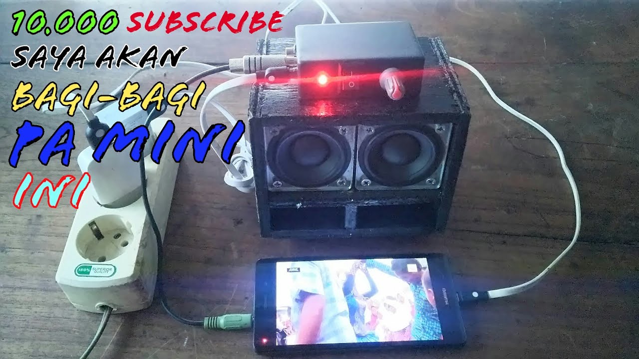 Cocok Buat MINIATUR Sound System [kit PAM8403] - YouTube