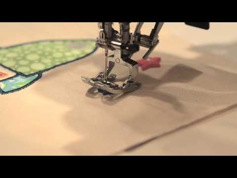 How to attach a button using a sewing machine. - YouTube