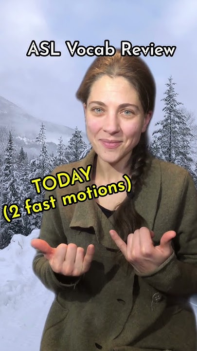 Learn ASL: Temp Variations + Yesterday/ Today/ Tmr - YouTube