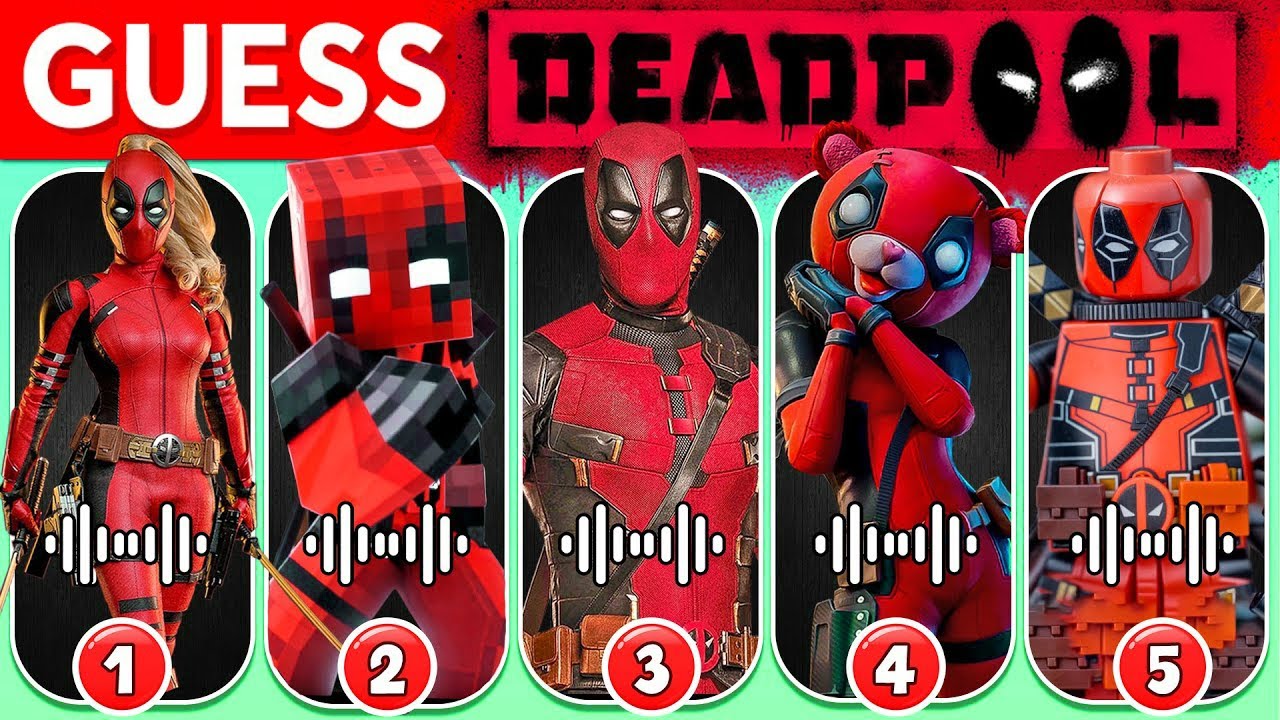 Guess Deadpool Dance And Song by Their Voice 🦸‍♂️⚔ | Ultimate Deadpool ...