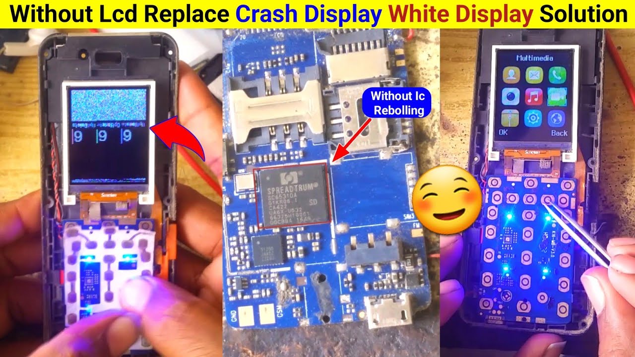 Fix White Screen in China Mobile | Display Repair Without Changing LCD ...