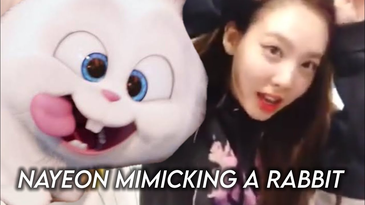 nayeon mimicking a rabbit - YouTube