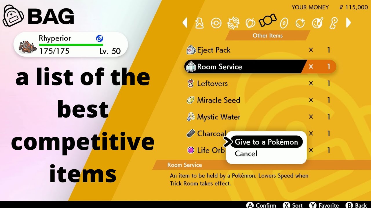 making movesets a list of the best competitive items - YouTube