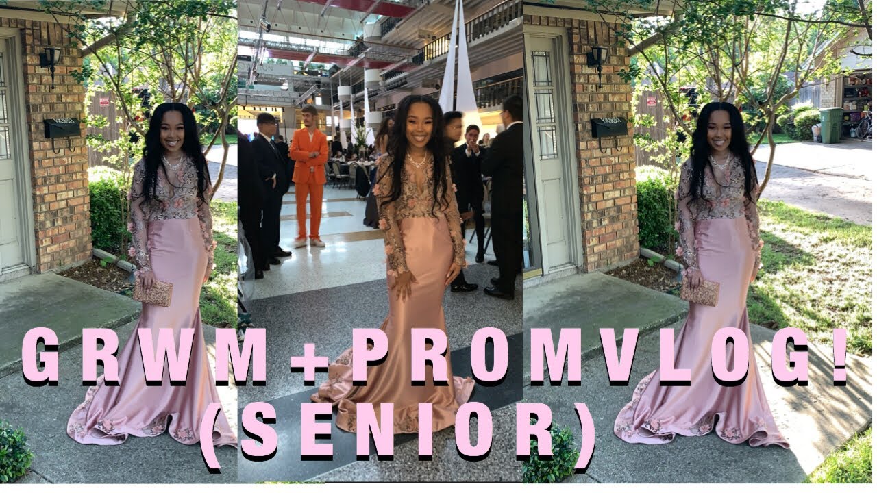 2019 PROM VLOG + GRWM 💗 - YouTube