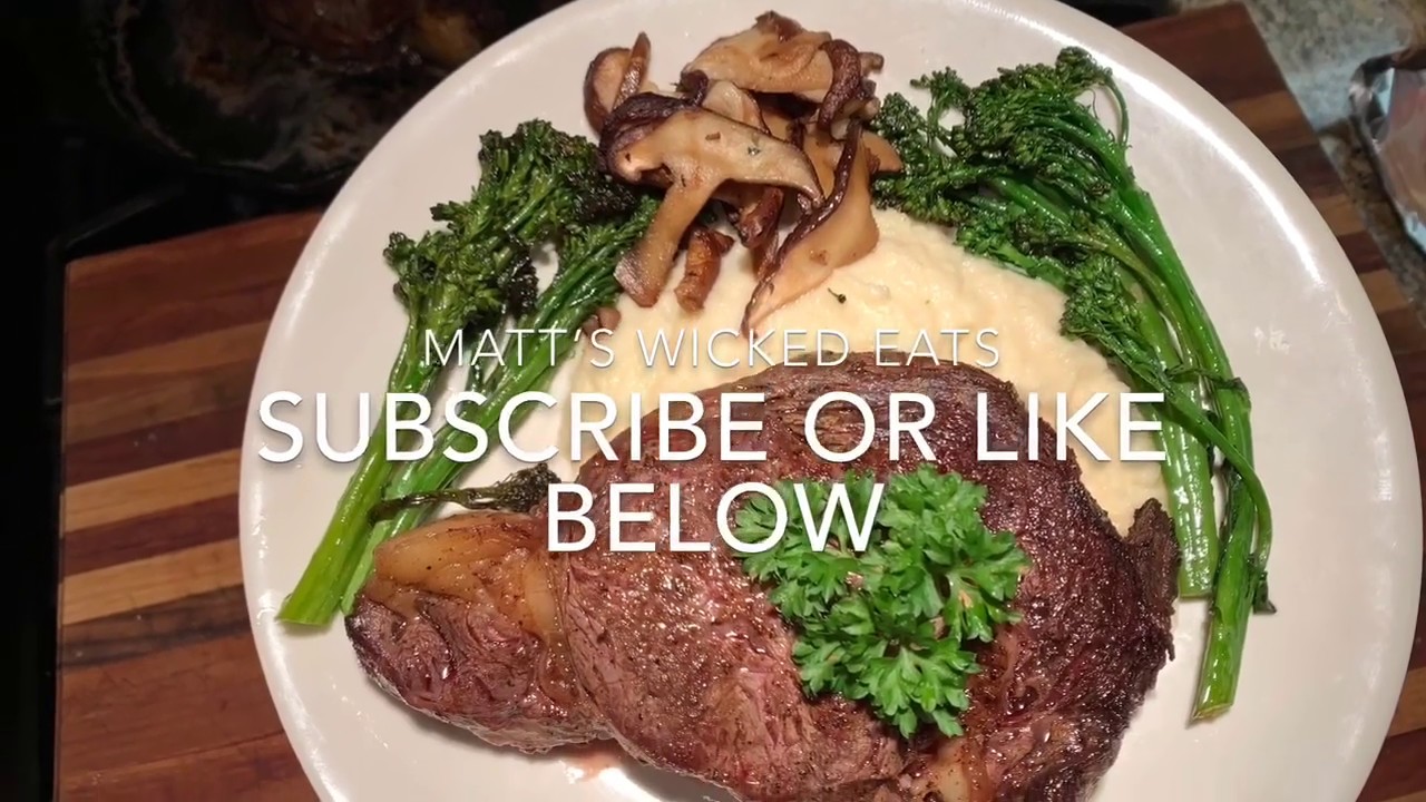 Friday night go to ribeye steak dinner! - YouTube