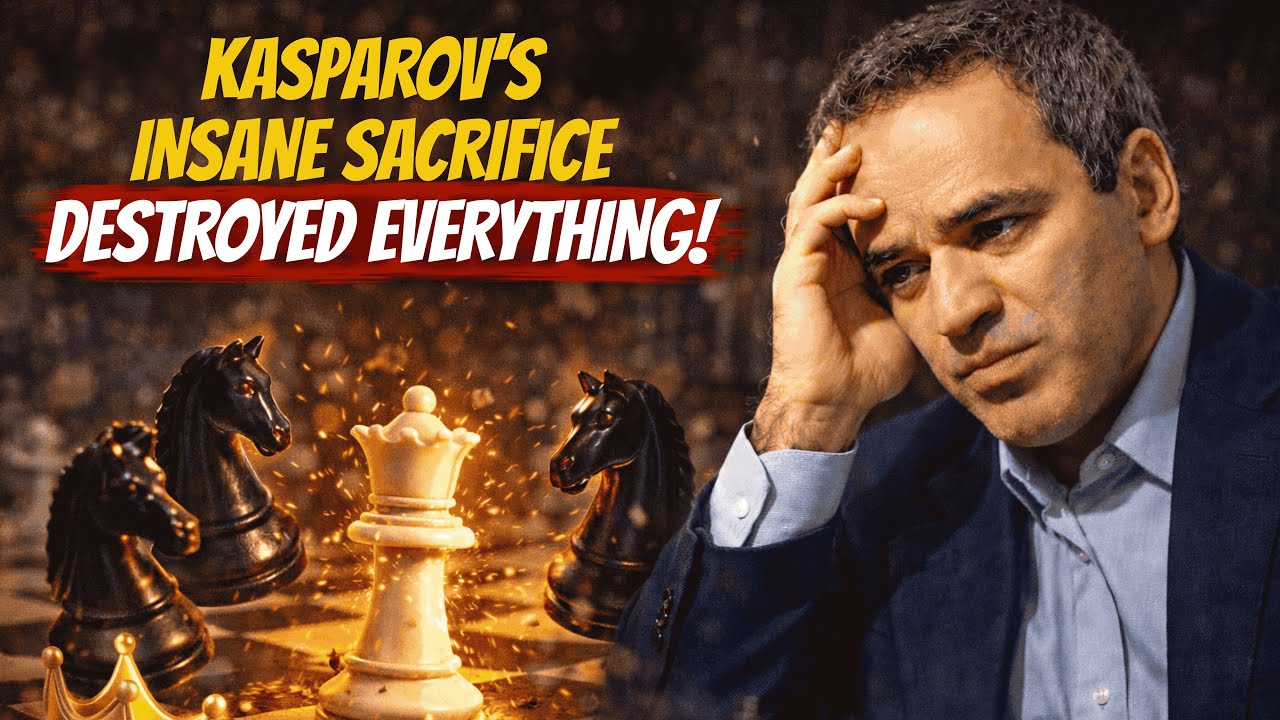 Kasparov's INSANE Knight Sacrifice CRUSHES Opponent in Epic Queen's ...