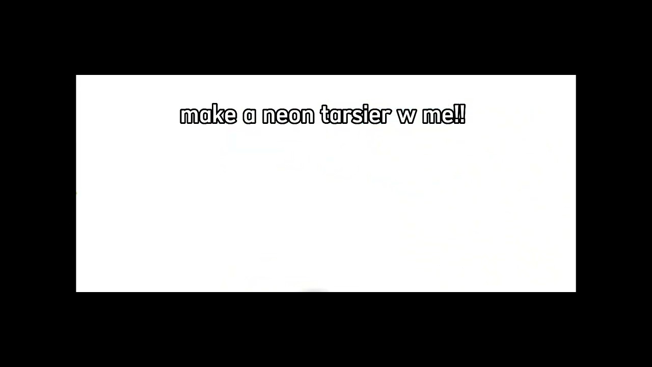 making a neon tarsier!! - YouTube