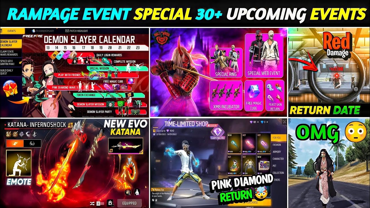 demon slayer event | Free Fire Upcoming Event | Free Fire New Event ...
