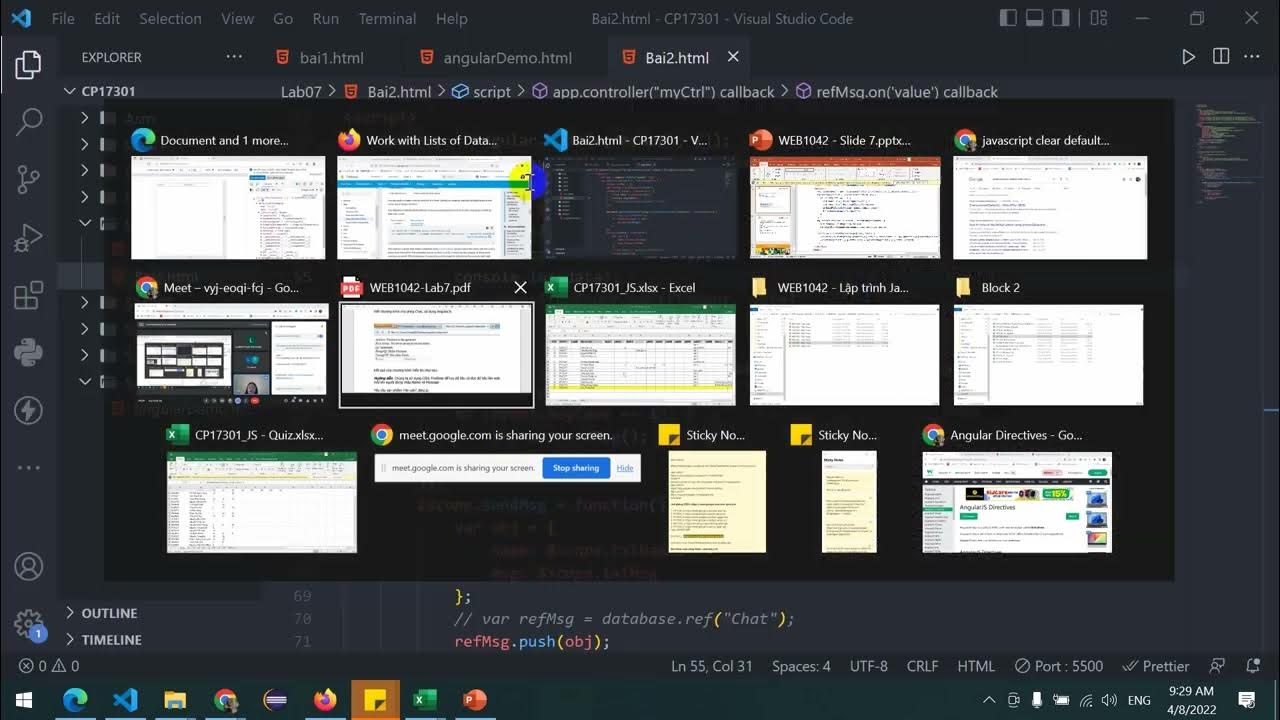 WEB1042 Lab 7 bài 2 - Angular firebase chat example - YouTube