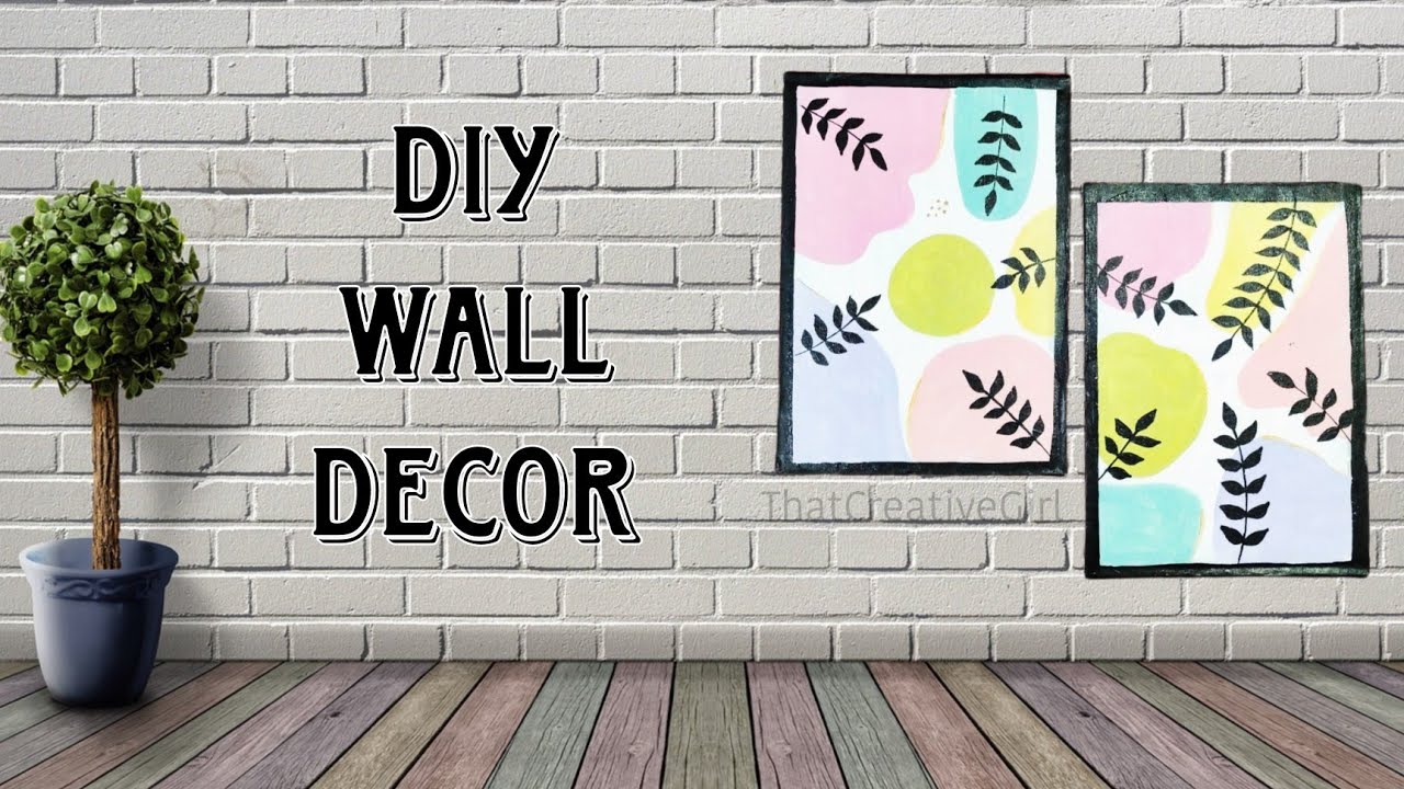 Easy DIY Wall Decor Using Cardboard | DIY Cardboard Photo Frame ...