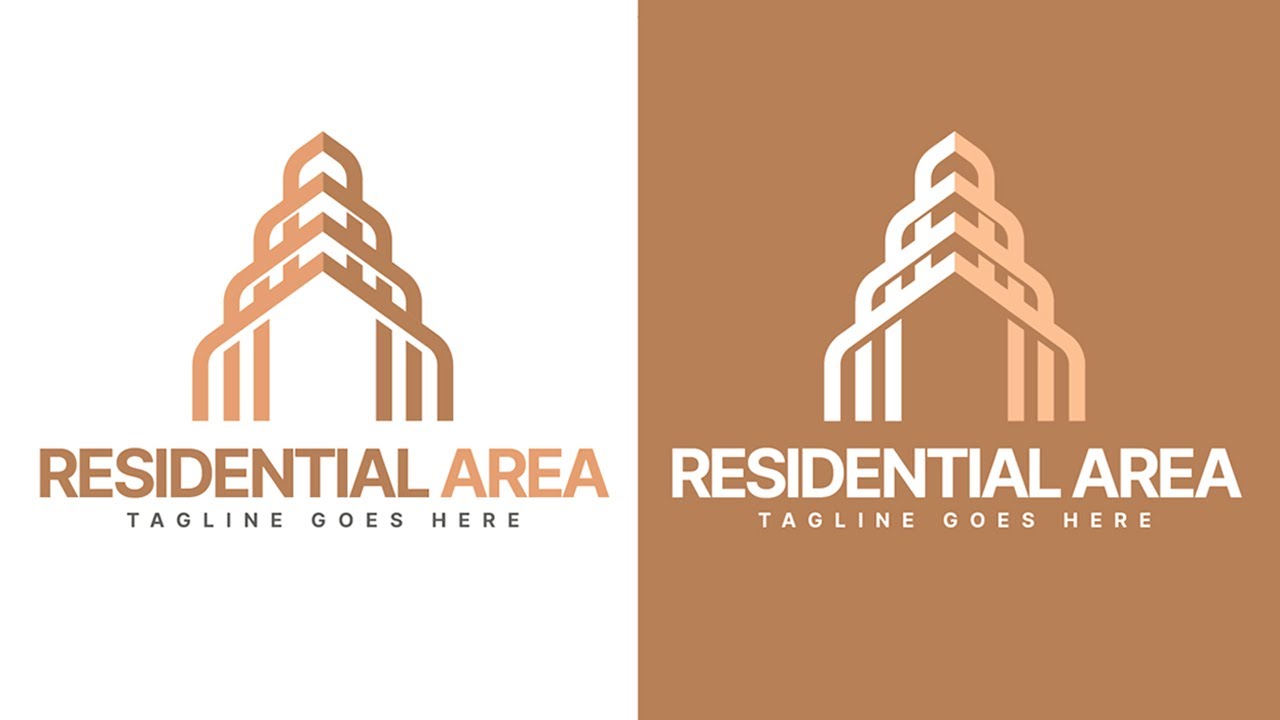 RESIDENTIAL LOGO DESIGN | HOTEL LOGO DESIGN Illustrator - YouTube