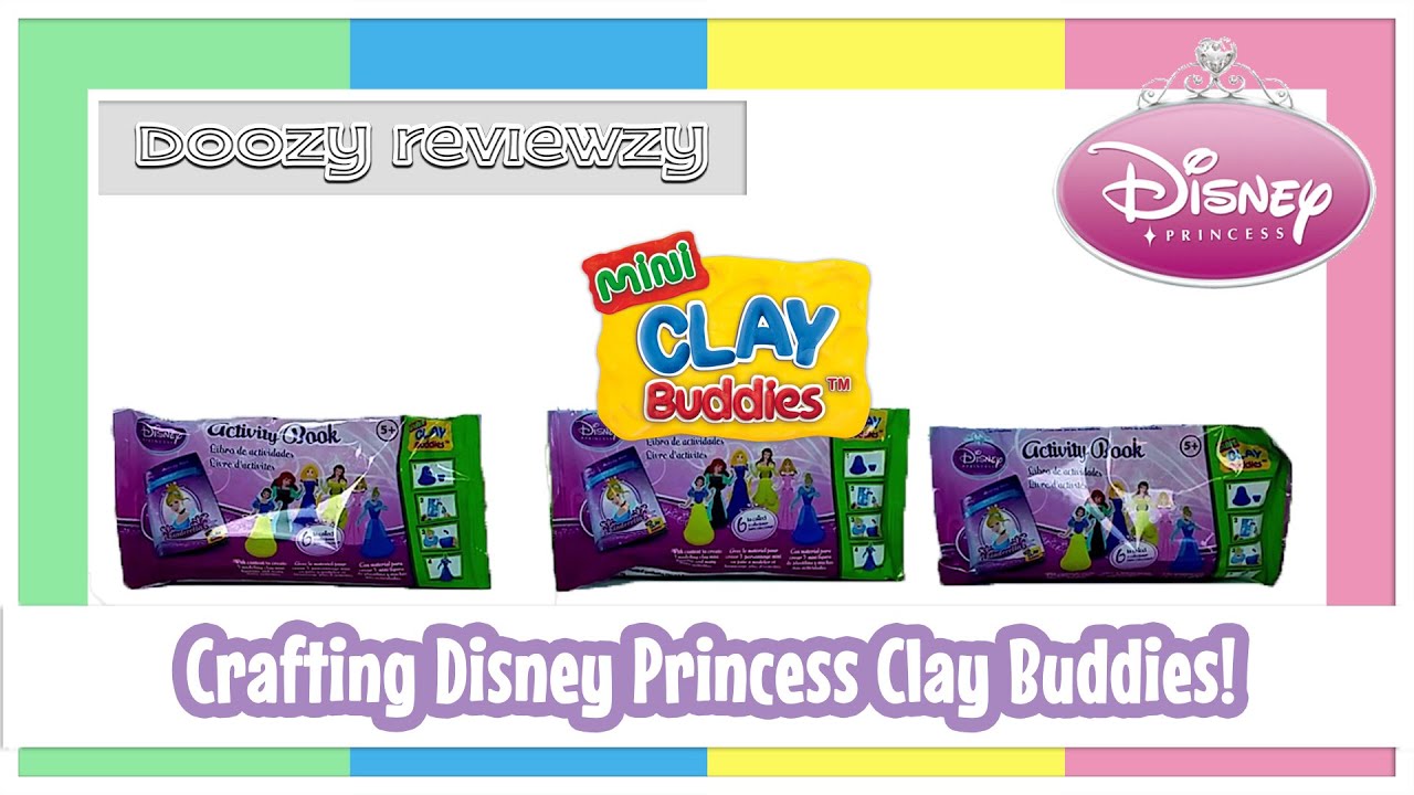 Crafting Disney Princess Mini Clay Buddies! Opening Cute Clay Surprise ...