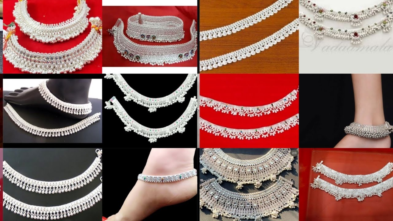 latest payel disign💞Bridal silver payel #new model #silver # ...