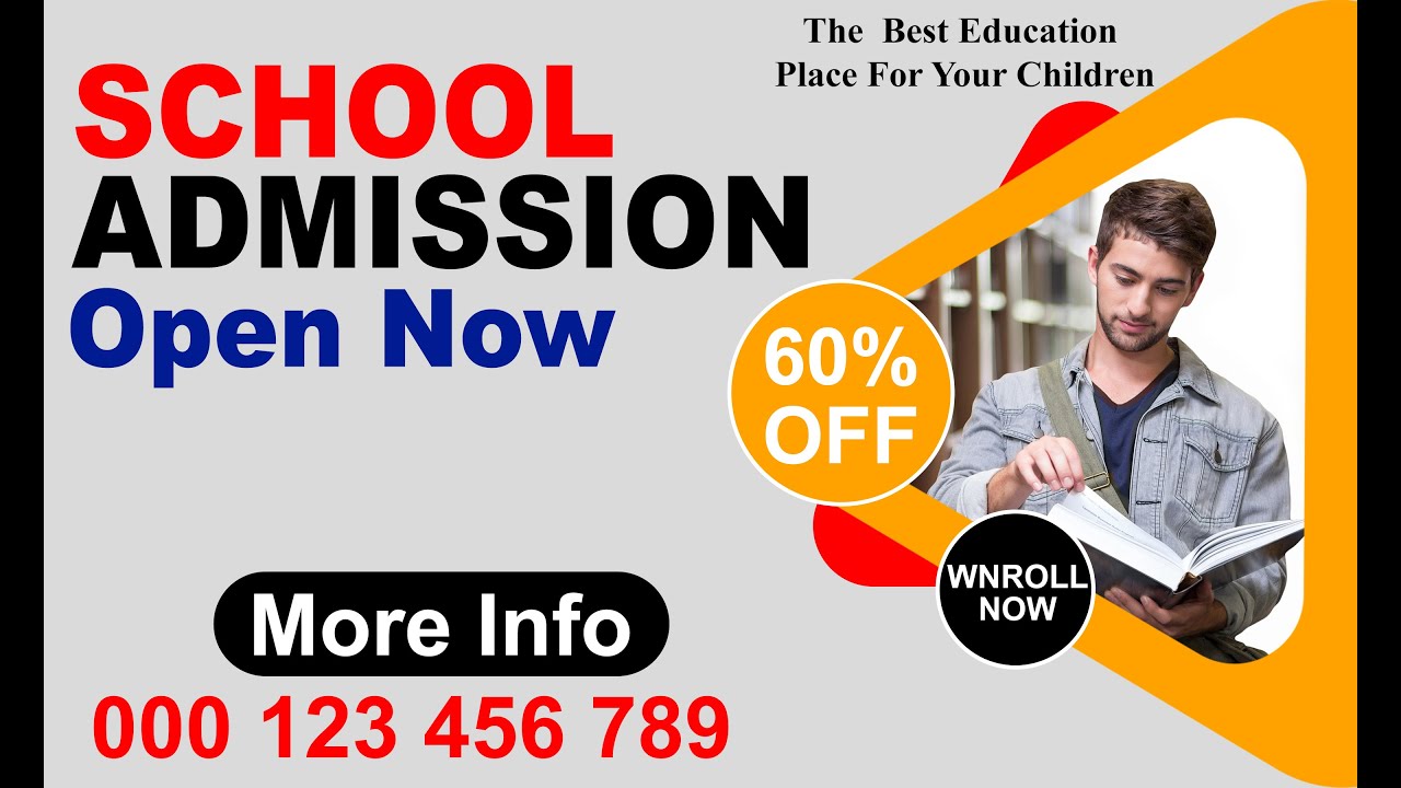 Professional Admission Open Banner Design in Microsoft Office Word ...