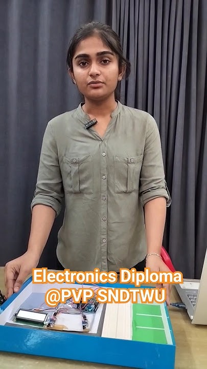 Electronics Diploma student of P V Polytechnic demonstrating minor ...