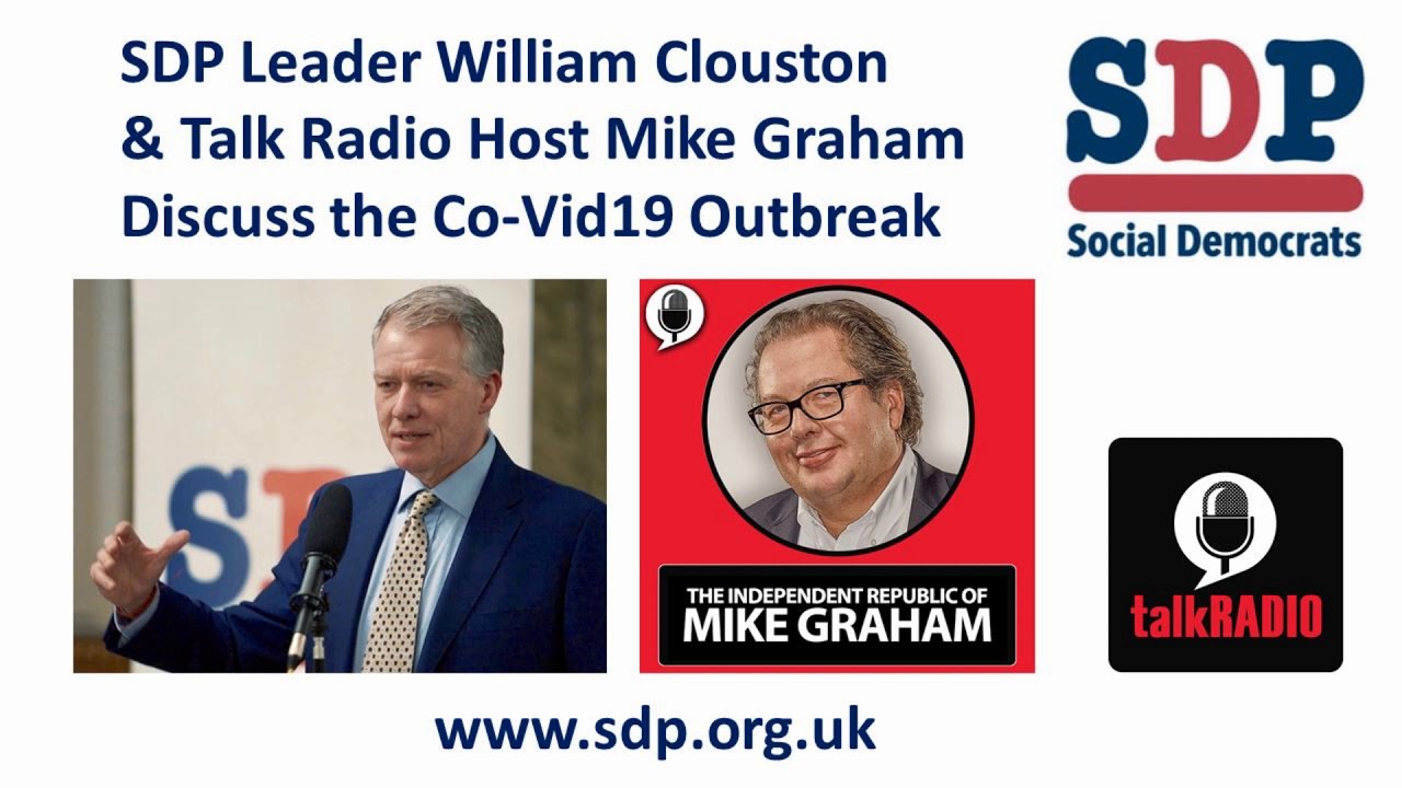 SDP Leader William Clouston on Talk Radio with Mike Graham discussing ...