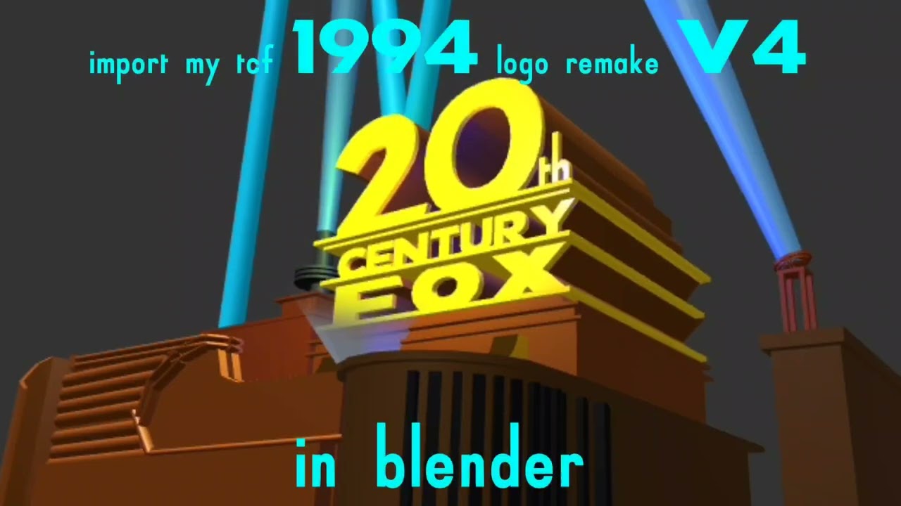 Import Myself TCF 1994 Logo Remake V4 In Blender - YouTube