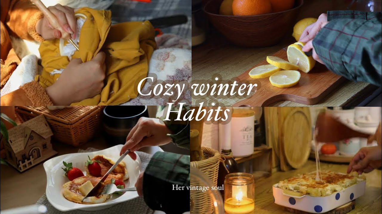 Habits that bring comfort on a cold day🧶☕️ End of year regrets, cozy ...
