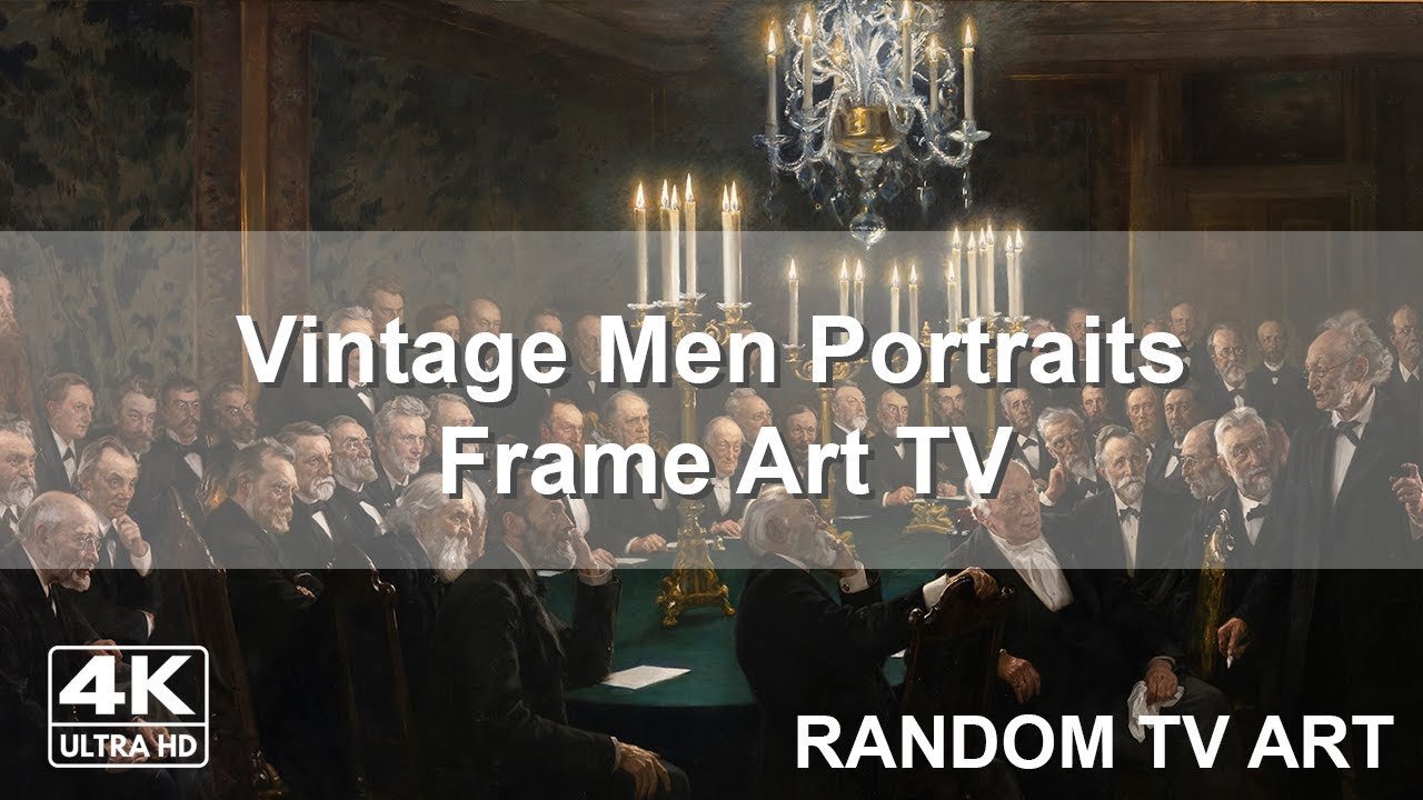 Vintage Mens Portraits TV Frame Art | Turn Your TV into Vintage Wall ...