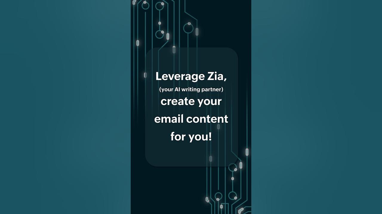 Running out of ideas to compose an email? Ask Zia, to assist you with the content in Zoho Mail ...